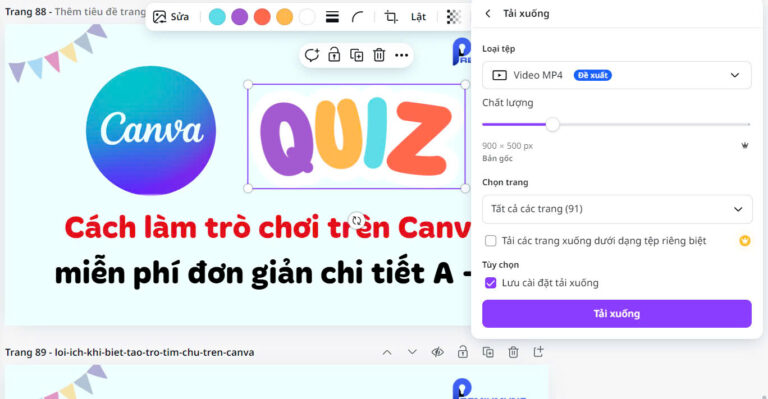 Cách làm Animation trên Canva (hiệu ứng động) chi tiết A - Z