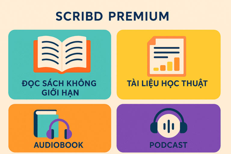 Mua Tài Khoản Scribd Premium 2026 - Đọc Sách Thỏa Thích Ngay